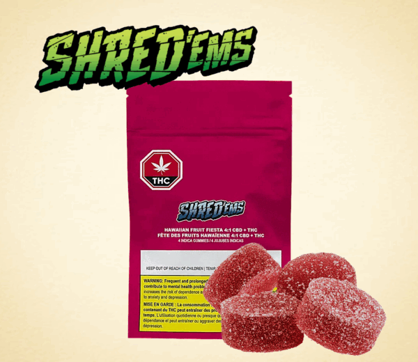 SHRED’EMS – HAWAIIAN FRUIT FIESTA GUMMIES – Up In Smoke Cannabis ...